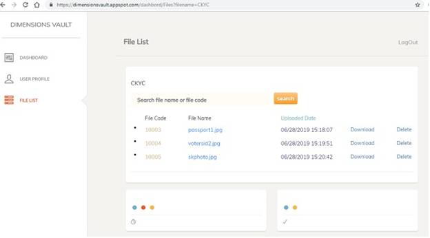 CKYC Management - Dimensions