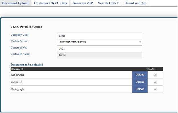 CKYC Management - Dimensions