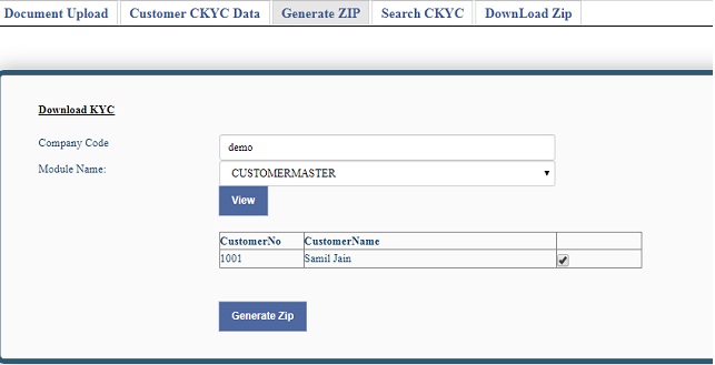 CKYC Management - Dimensions